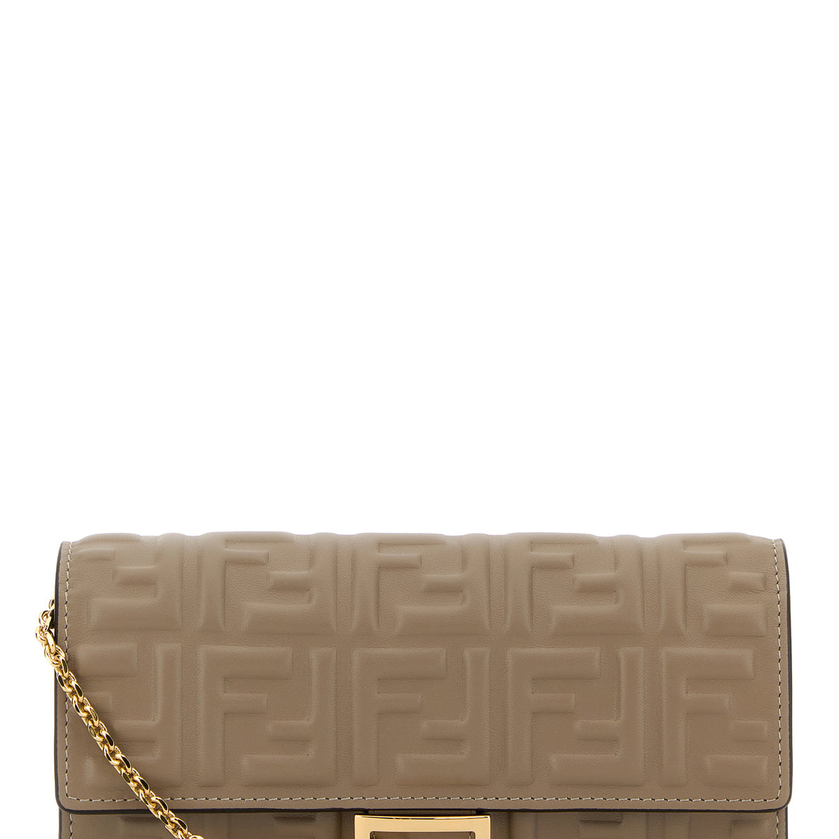 Dove grey nappa leather Continental Baguette wallet – G&B