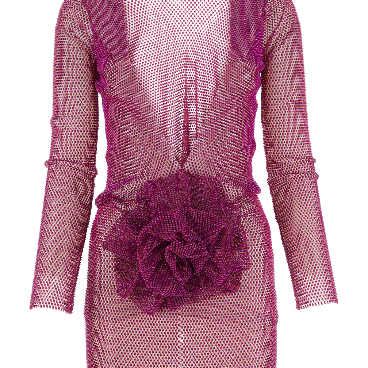 Purple chain metal mini dress – G&B