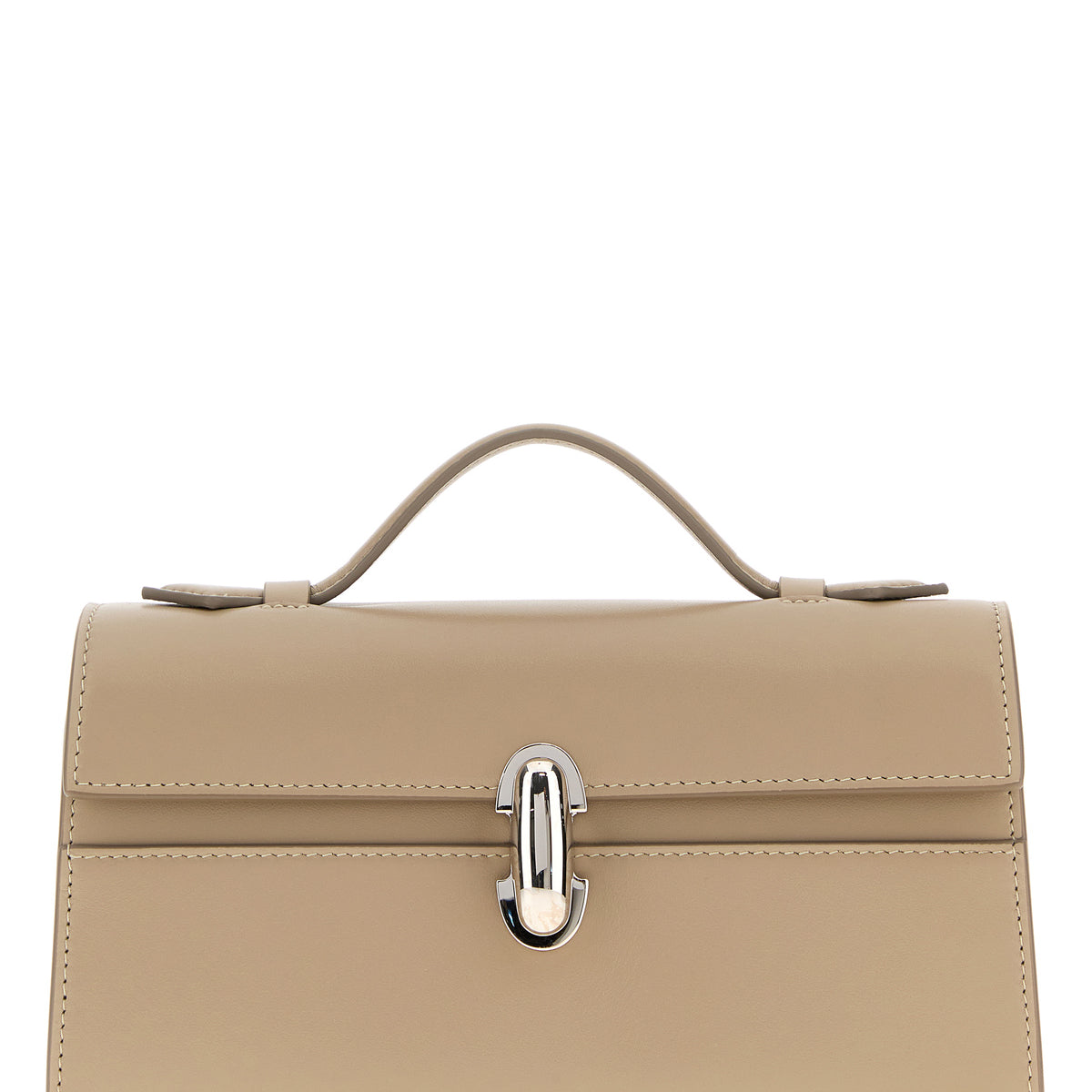 Dove grey leather Symmetry handbag – G&B