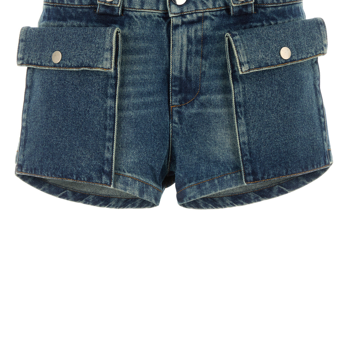 Stretch denim Micro shorts – G&B