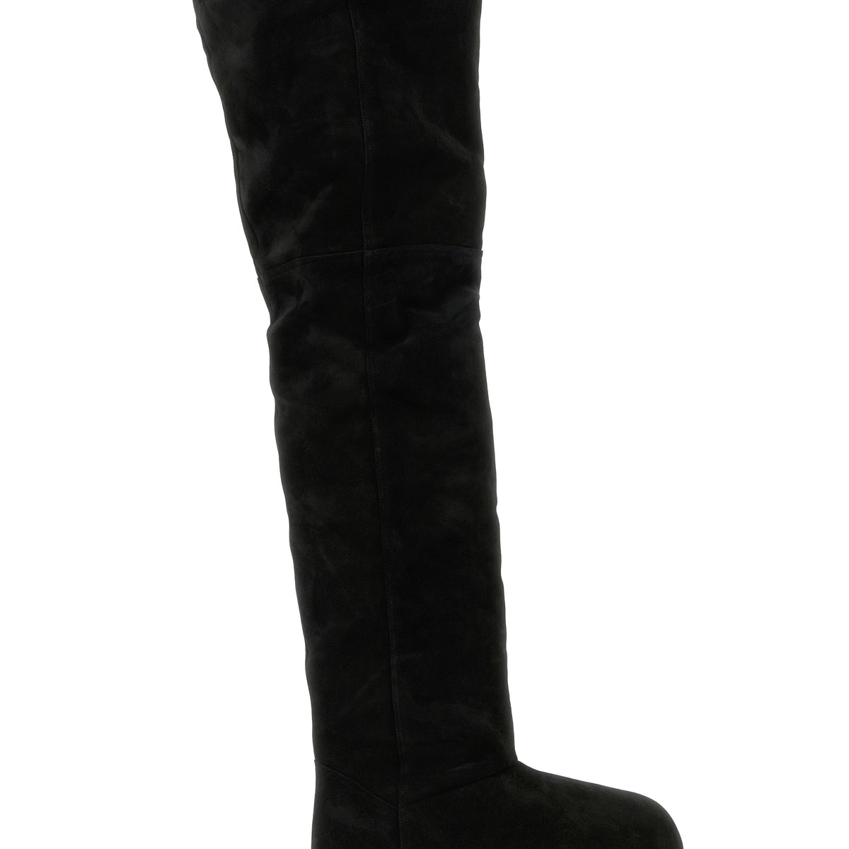 Black suede Heidi over-the-knee boots – G&B