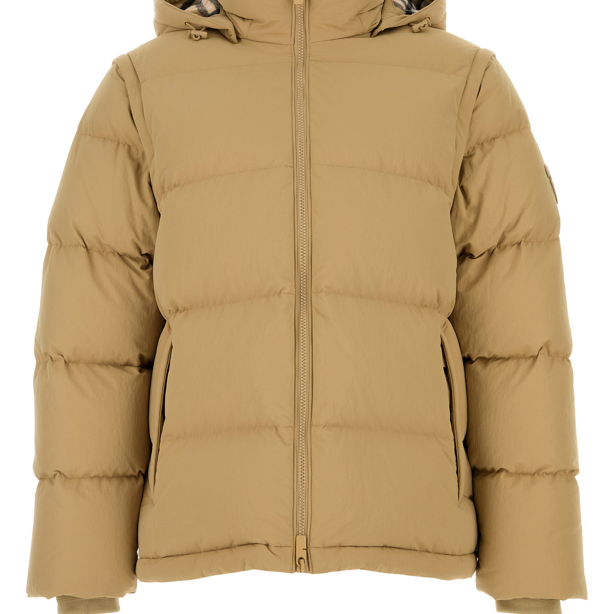 Beige nylon padded jacket – G&B