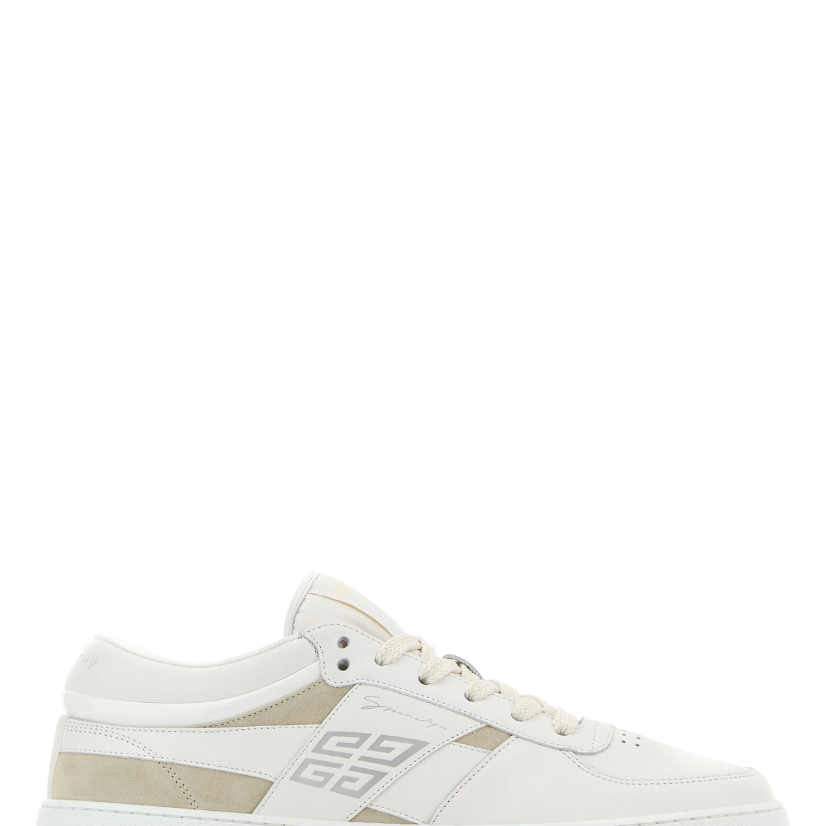 Two-tone leather and suede G Move sneakers – G&B
