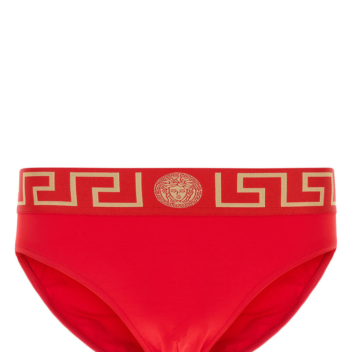 Red stretch nylon swimming brief – G&B