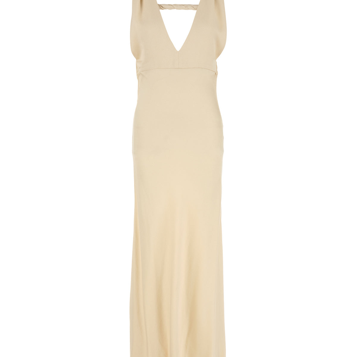 Cream viscose Livia long dress – G&B