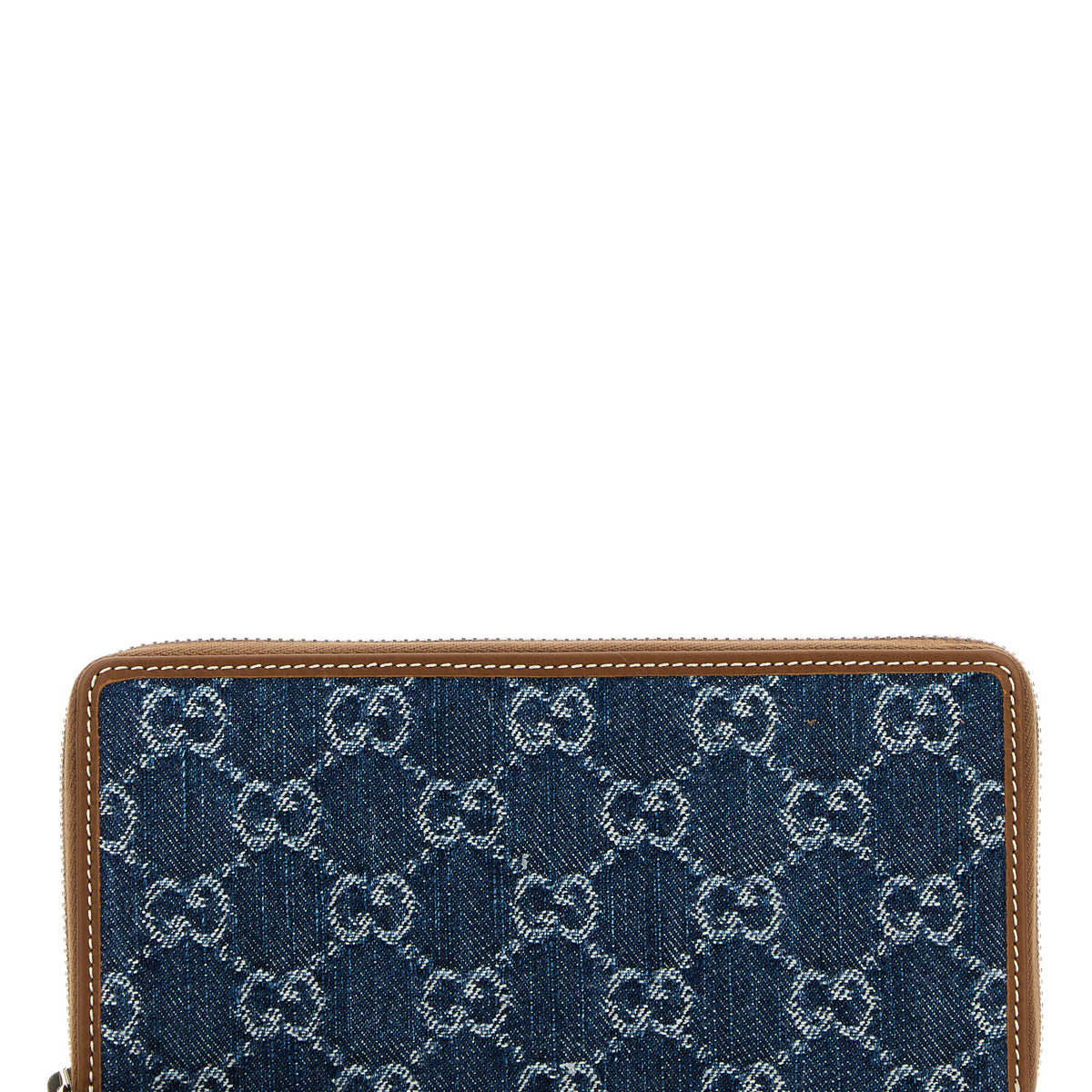 Embroidered denim wallet – G&B