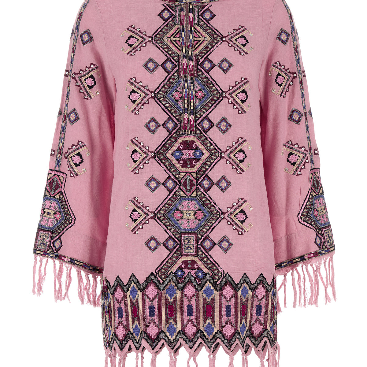 Mini abito Zayana in seta ricamata – G&B