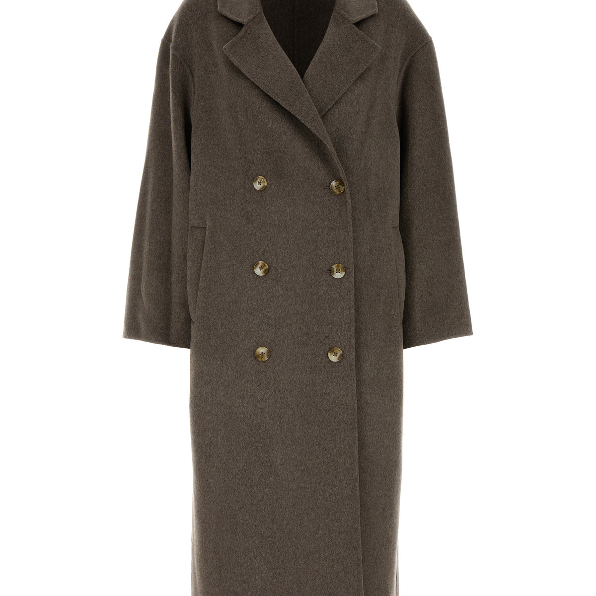 Dove grey wool blend Borneo coat – G&B