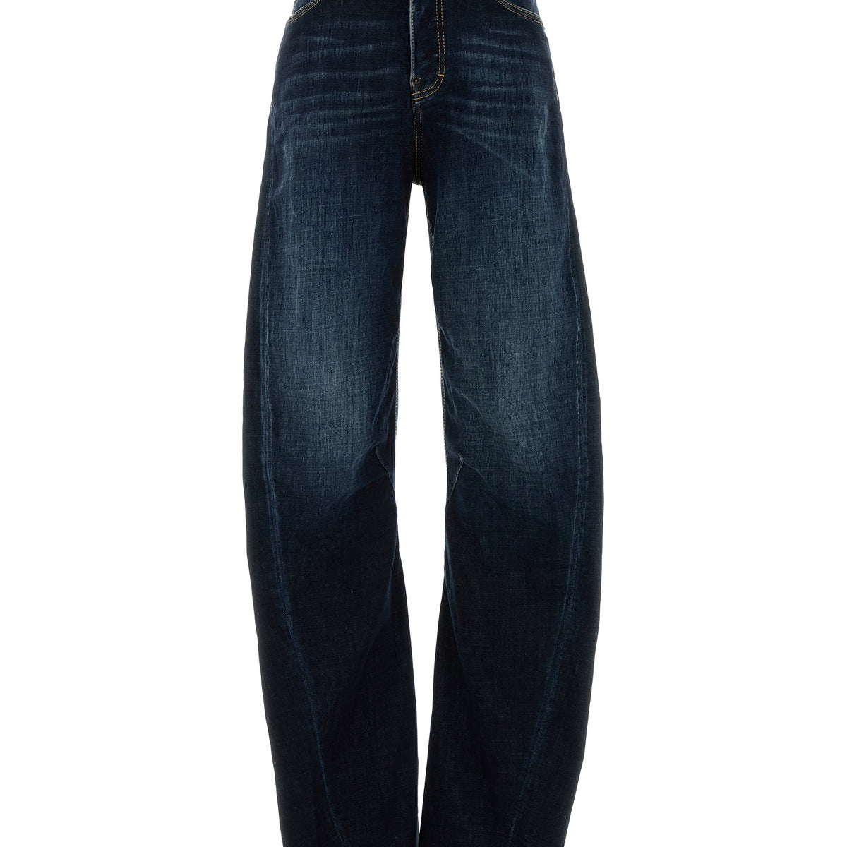 Stretch denim 2D Twisted wide-leg jeans – G&B
