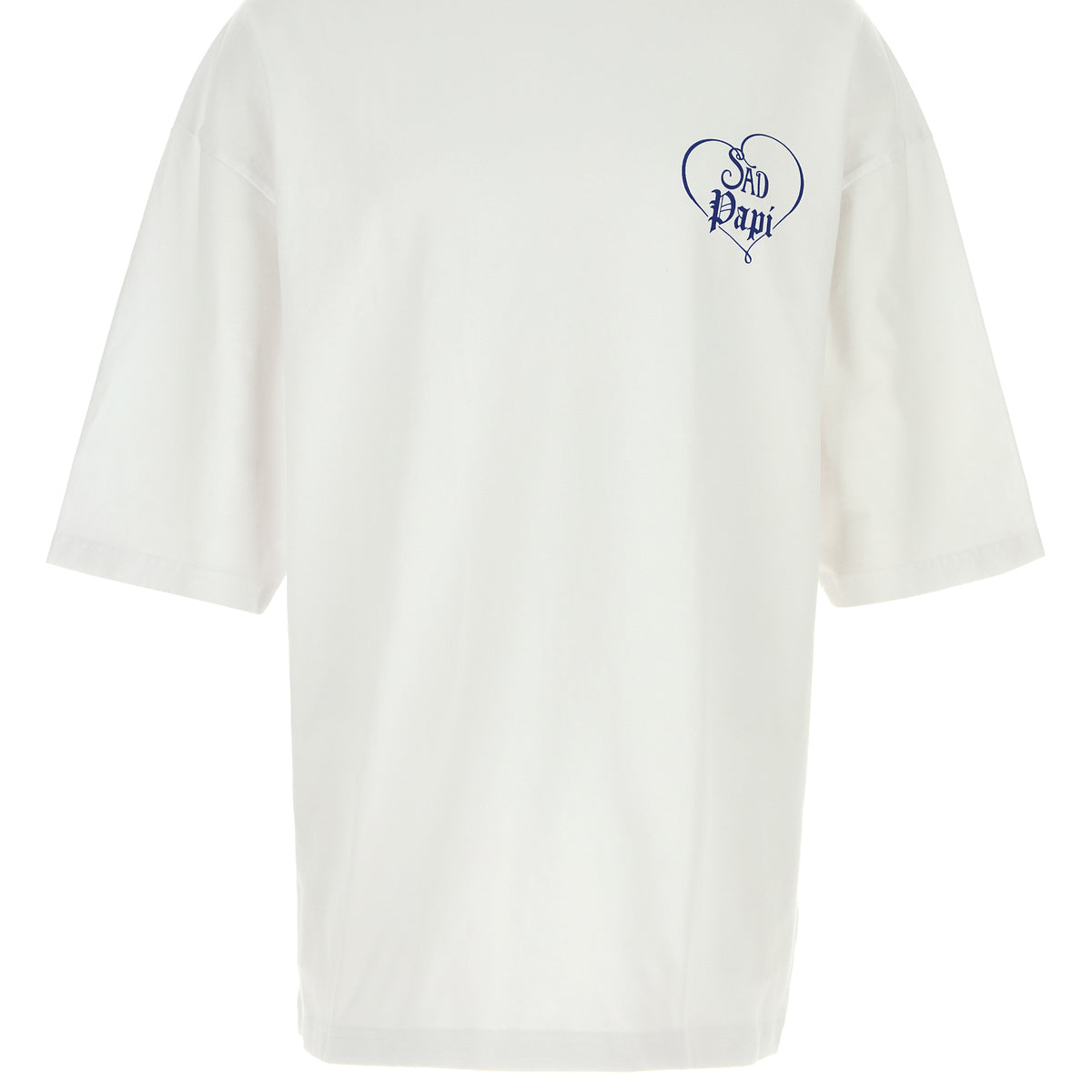 White cotton Precious Sad Papi oversize t-shirt – G&B