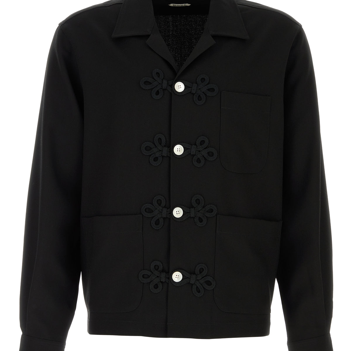 Black wool Astor shirt – G&B