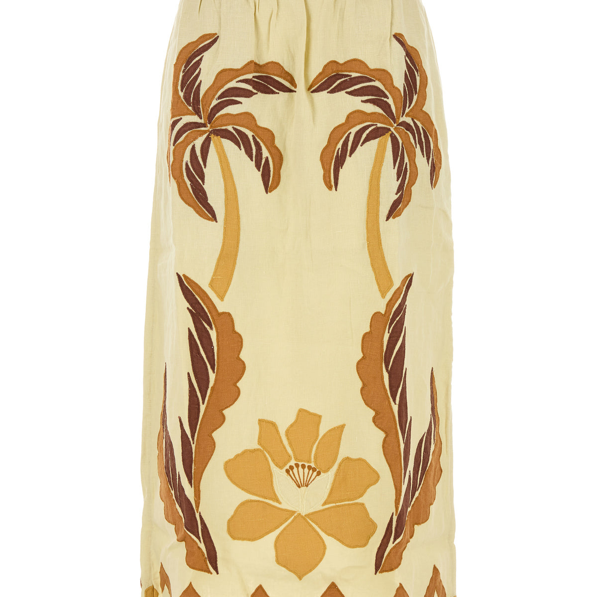 Pastel yellow linen skirt – G&B