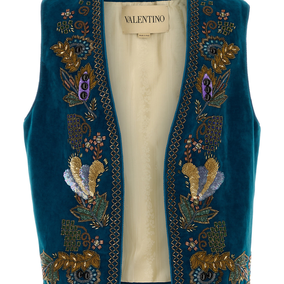 Blue velvet vest – G&B