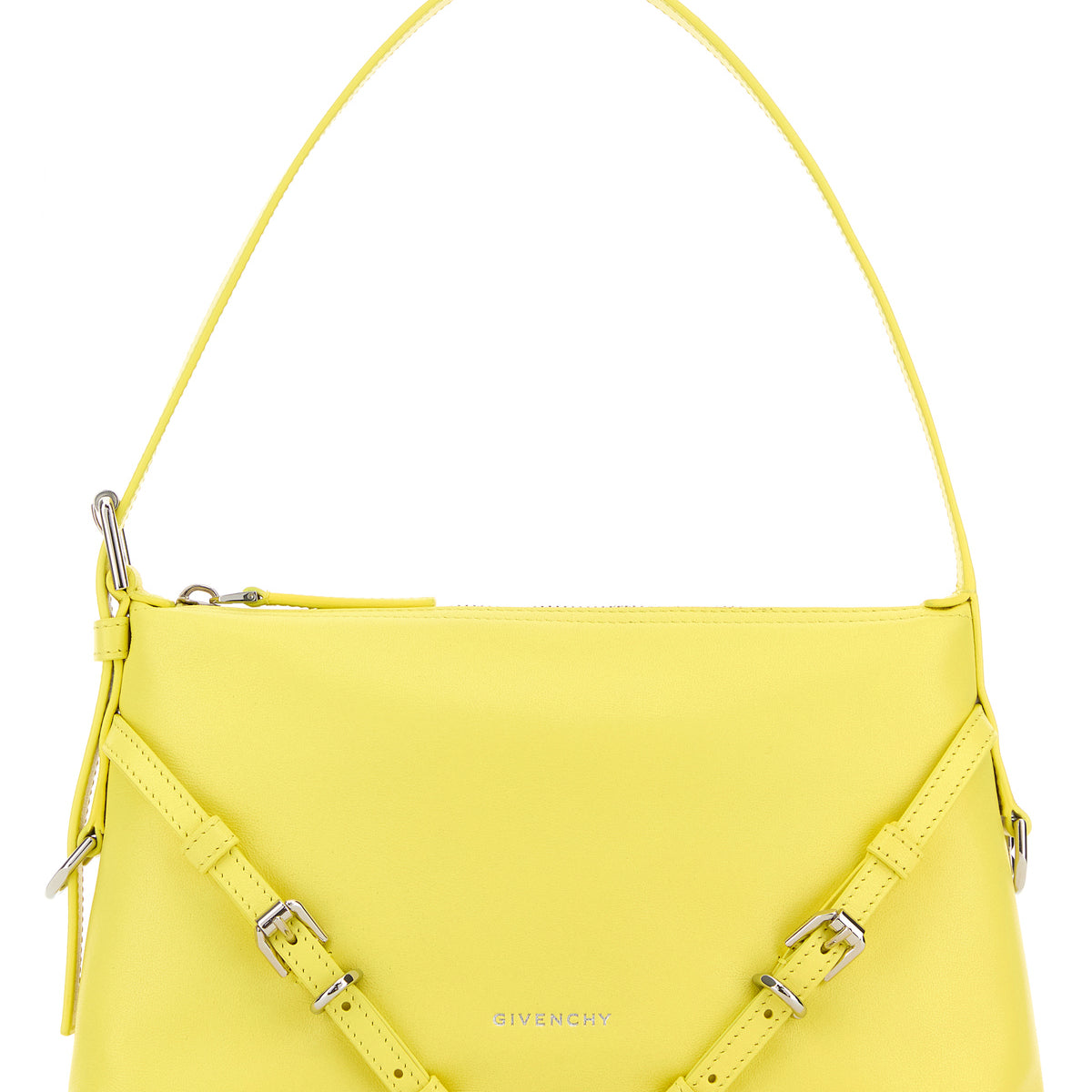Yellow leather mini Voyou shoulder bag – G&B