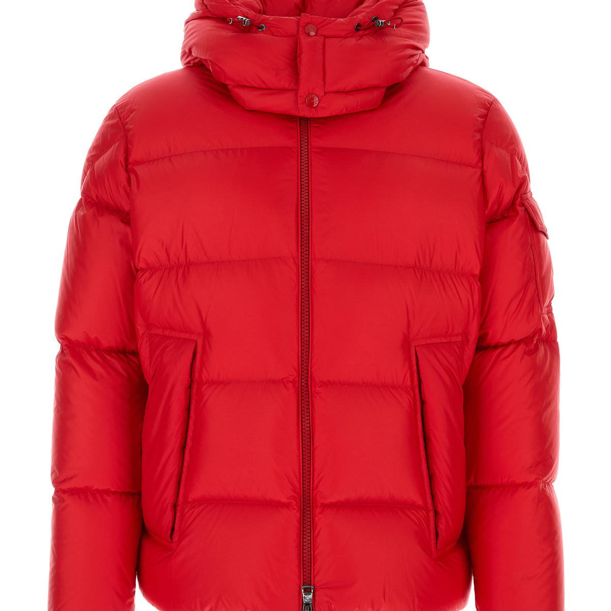 Red nylon Couyere down jacket – G&B