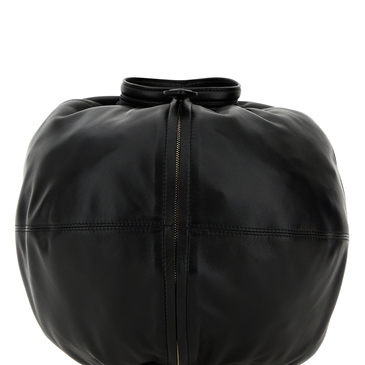 Black leather Sphere bracelet bag – G&B