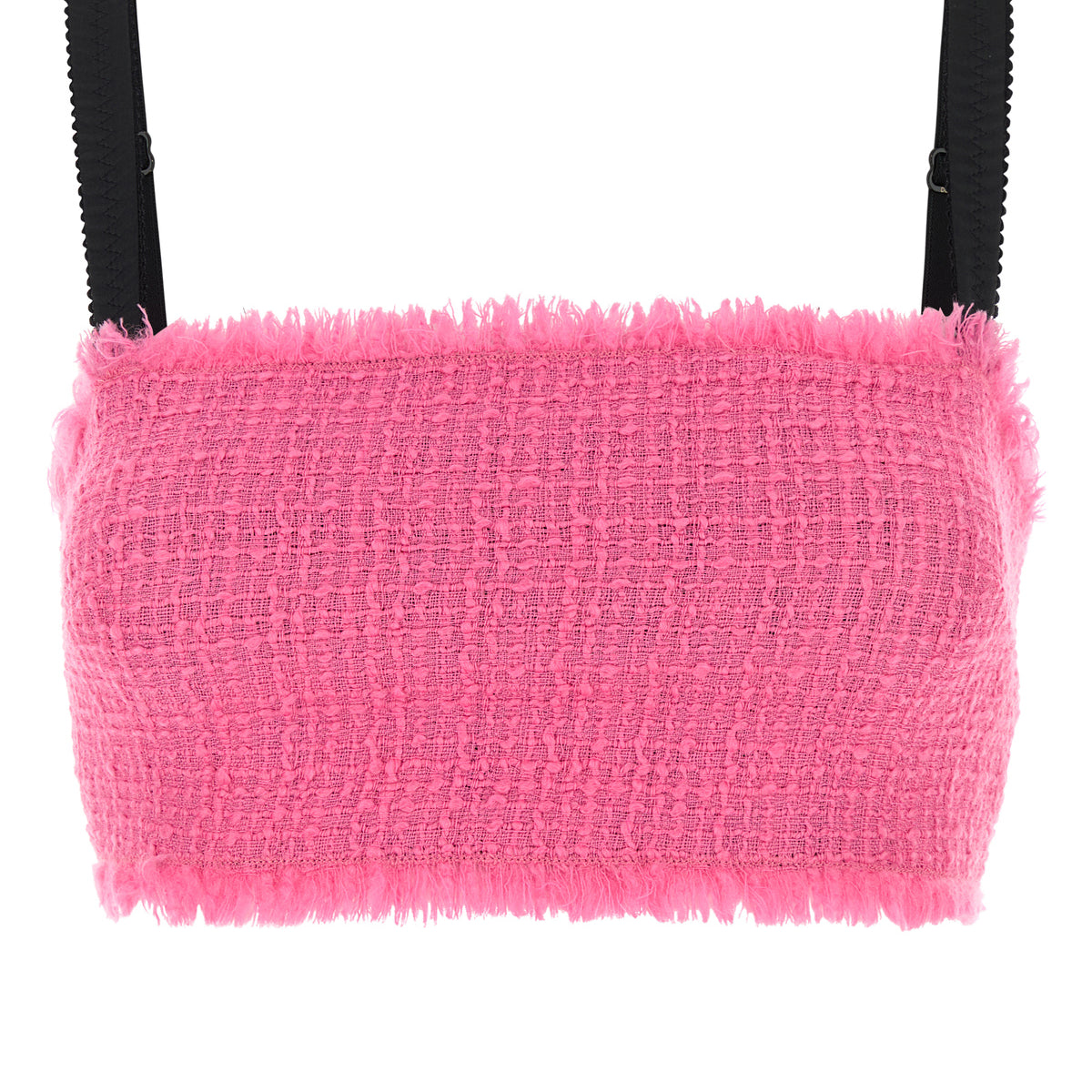 Fuchsia tweed crop-top – G&B
