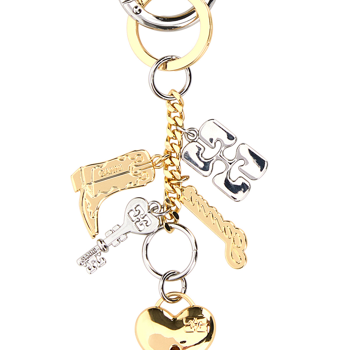 Two-tone metal key ring – G&B