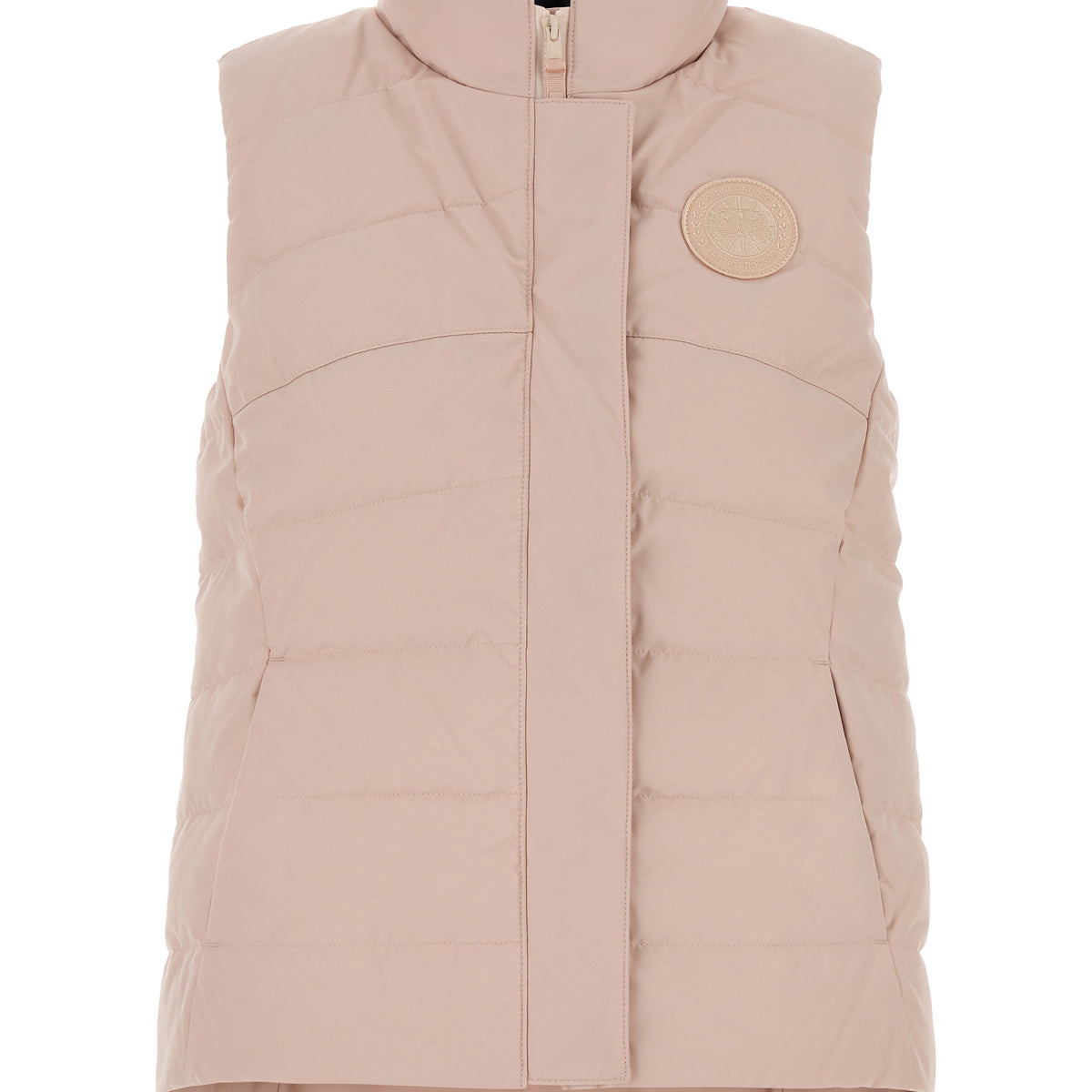 Pastel pink polyester blend down jacket – G&B