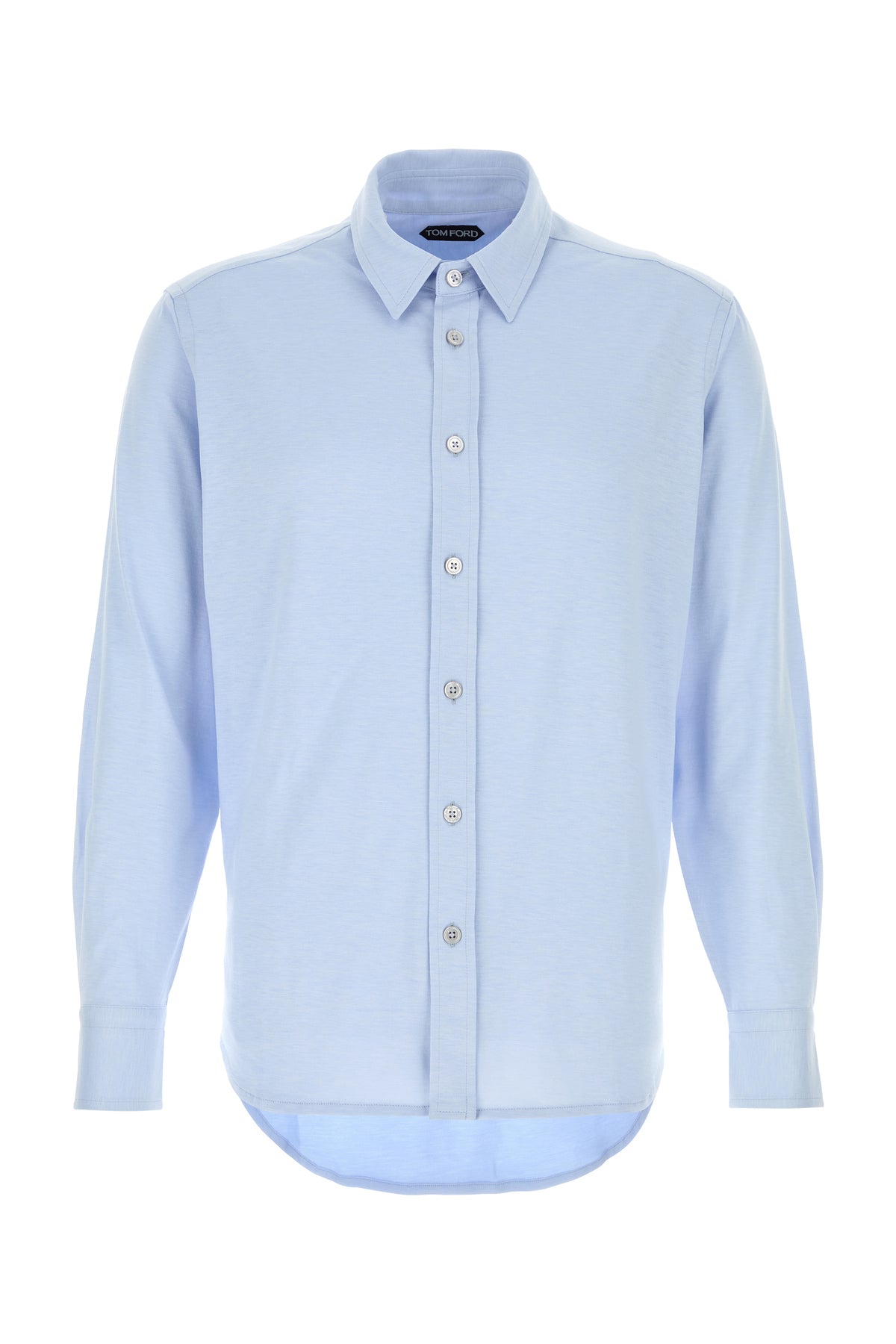 Powder blue silk blend shirt – G&B