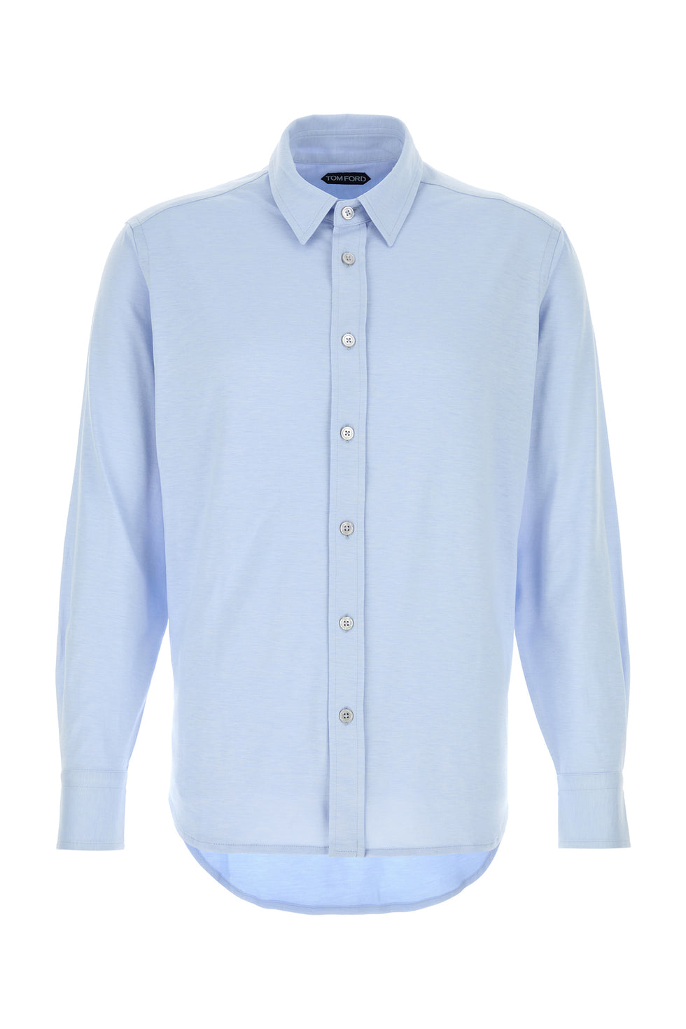 Powder blue silk blend shirt – G&B