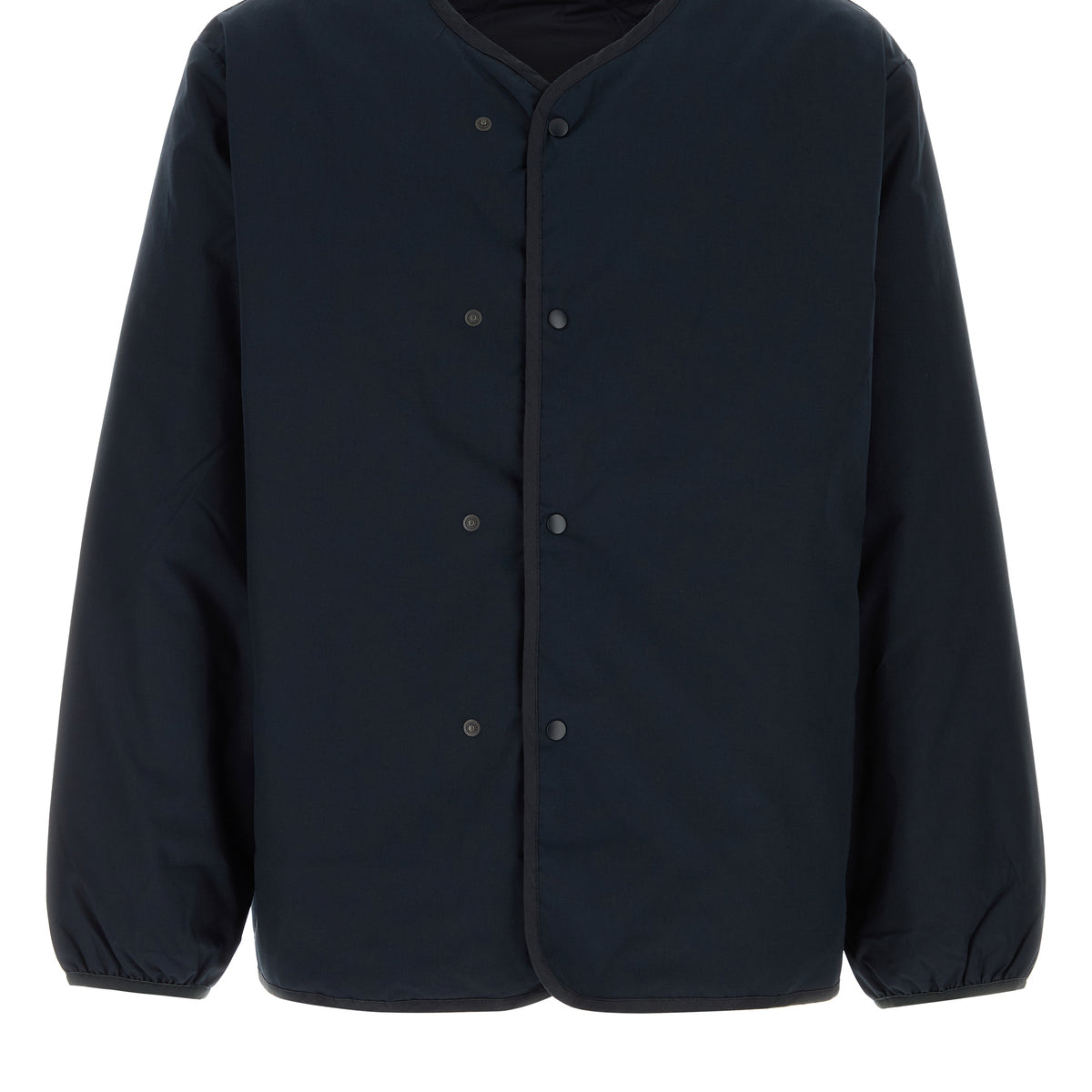 Navy blue polyester blend down jacket – G&B