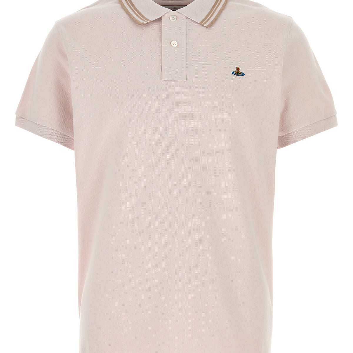Powder pink piquet polo shirt – G&B