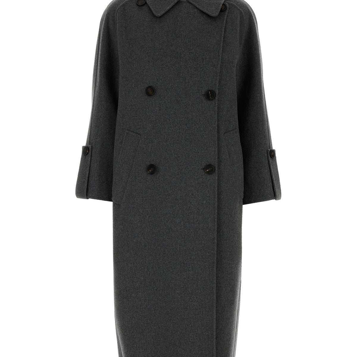 Dark grey wool Alice coat – G&B