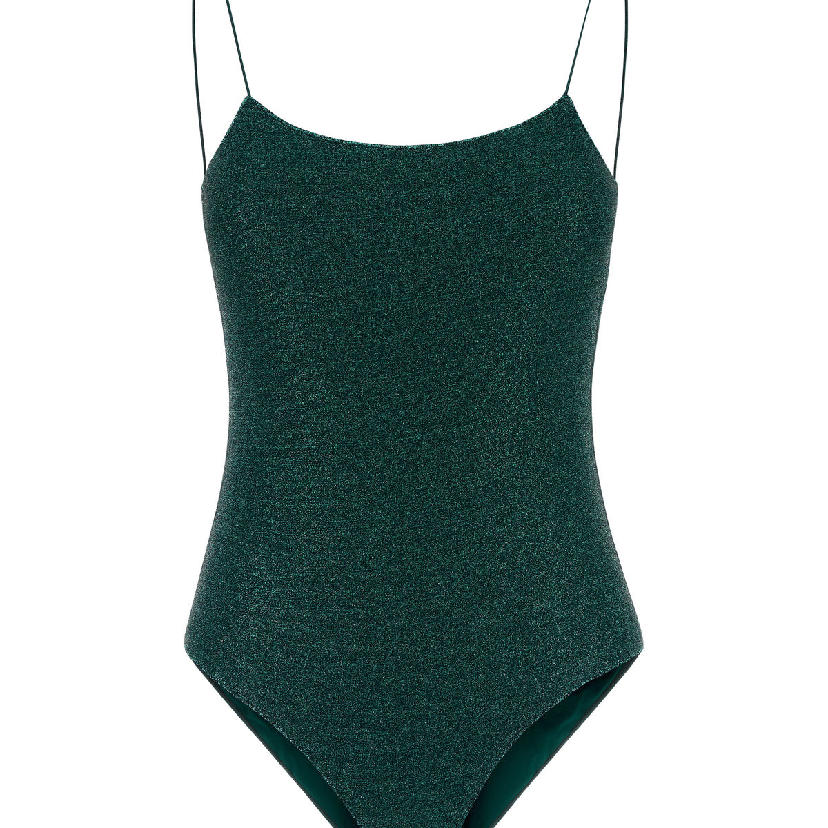 Petrol green nylon blend swimsuit – G&B