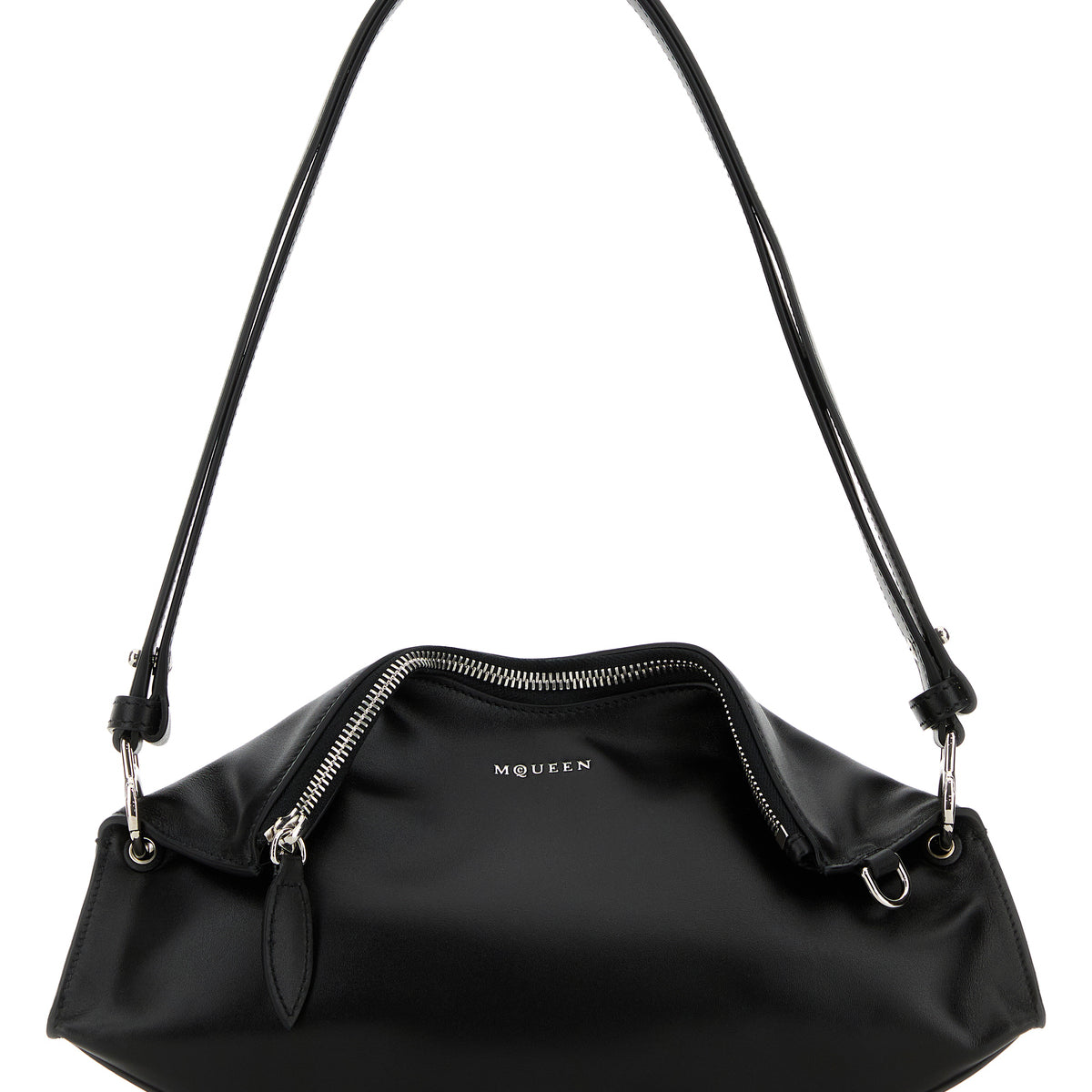 Black nappa leather Manta clutch – G&B