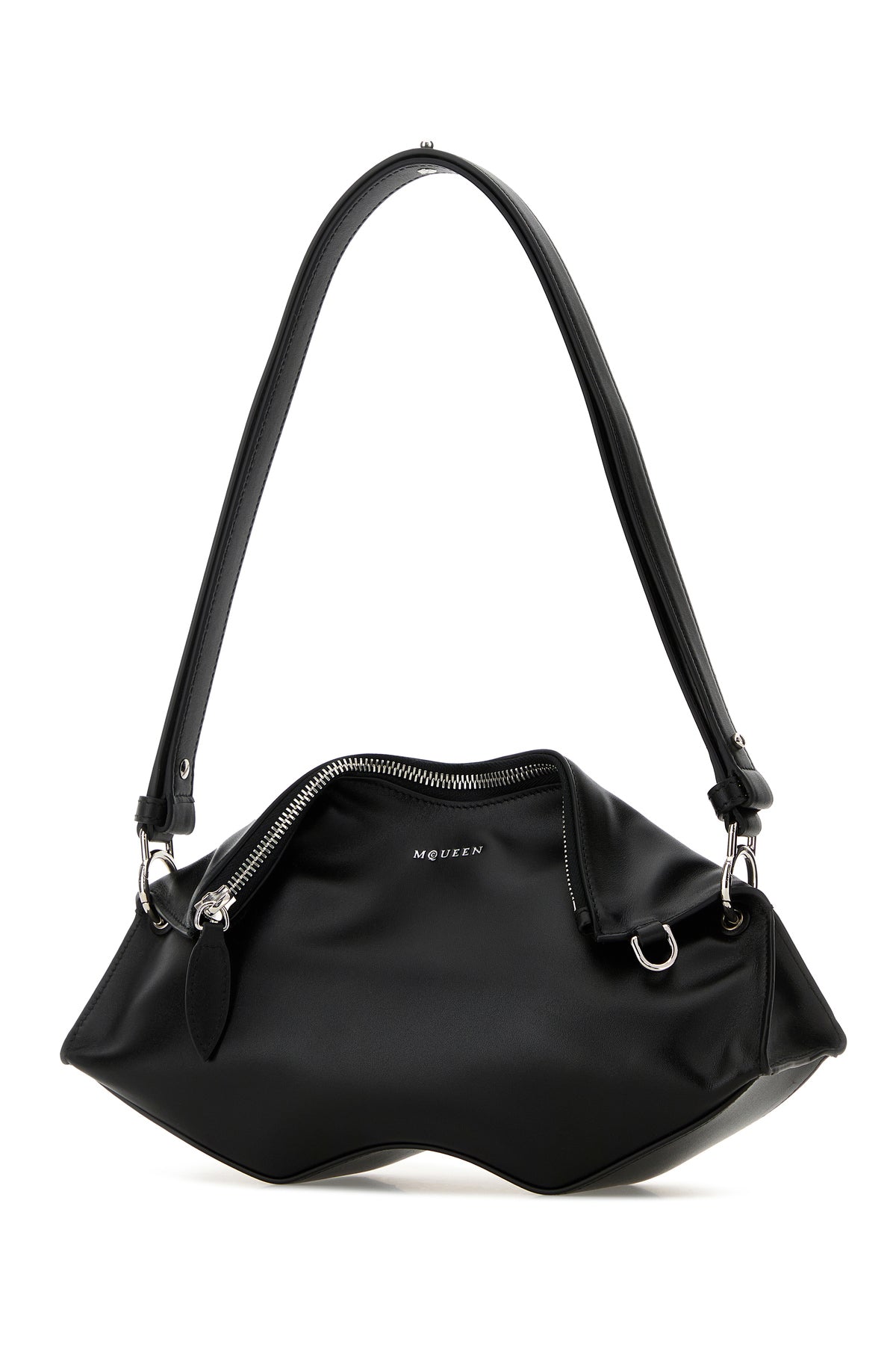 Black nappa leather Manta clutch – G&B