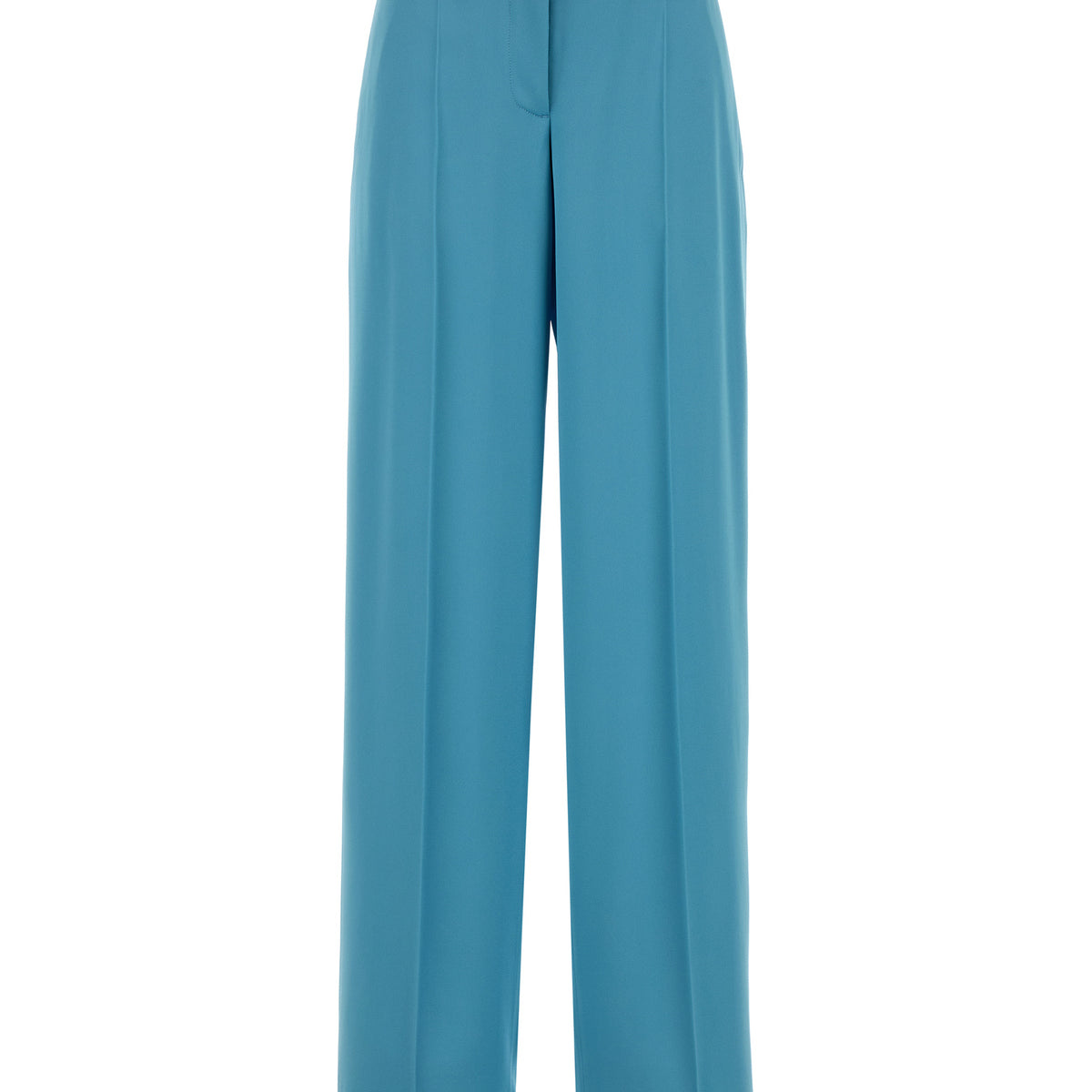 Light-blue satin wide-leg pant – G&B