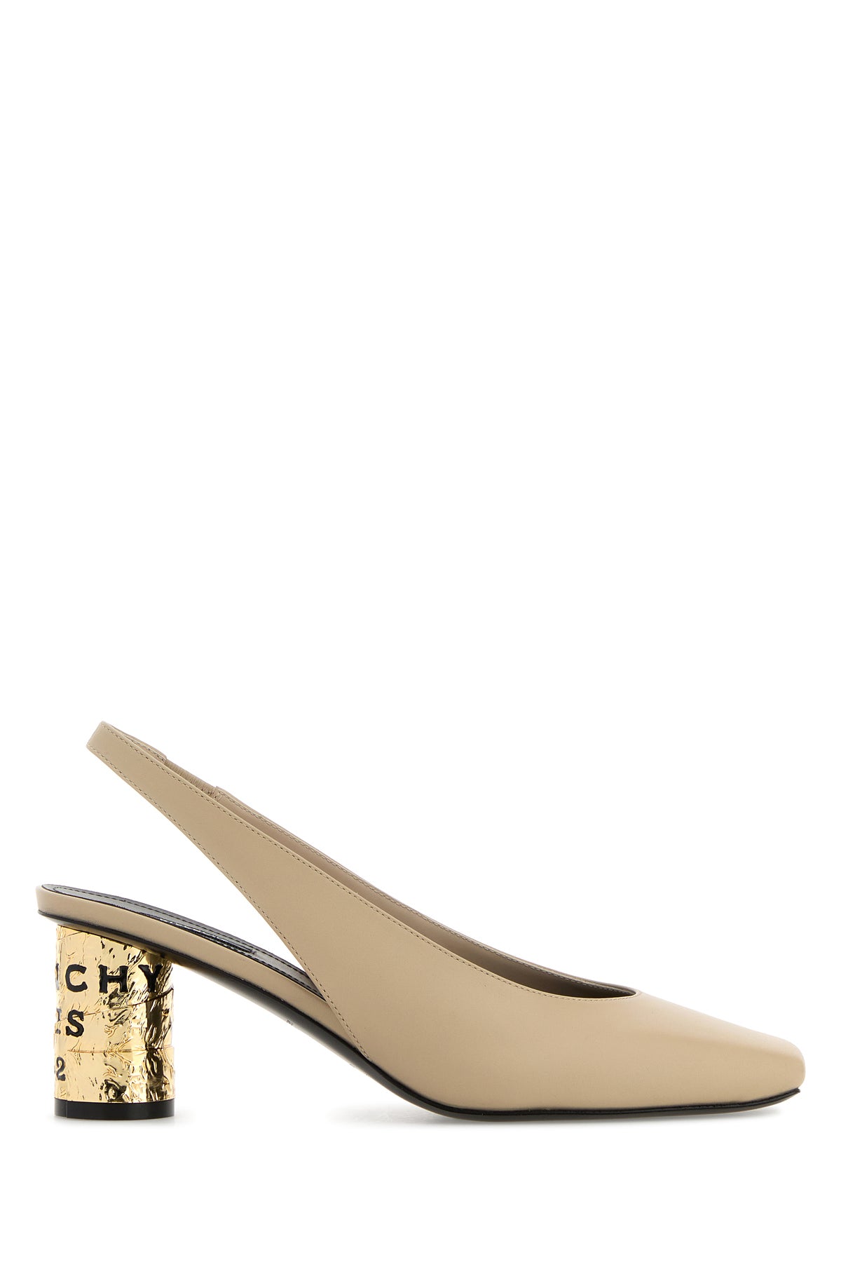 Beige leather Tape pumps – G&B