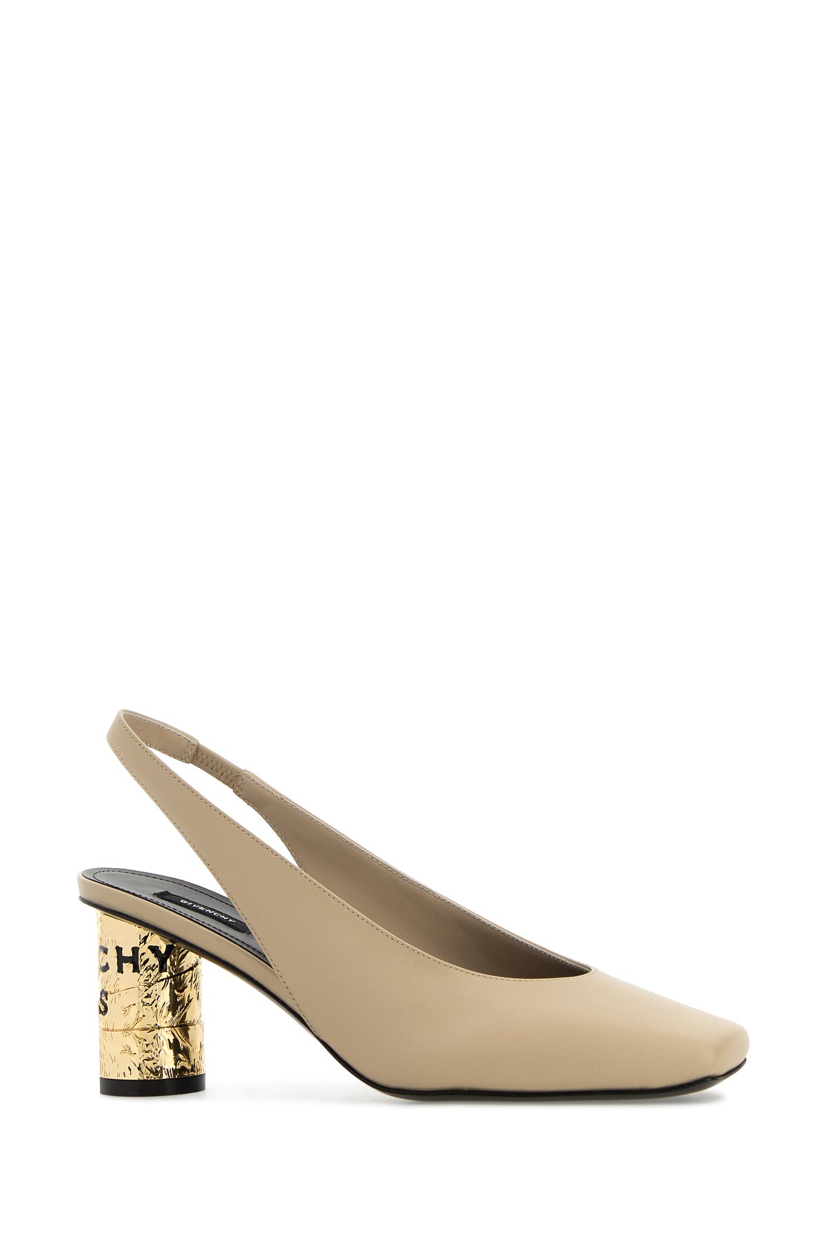 Beige leather Tape pumps – G&B