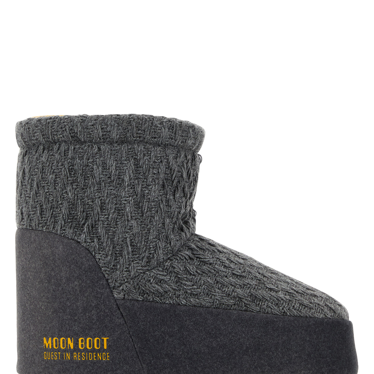 Dark grey fabric Moon Boot x Guest In Residence Icon Low ankle boots – G&B