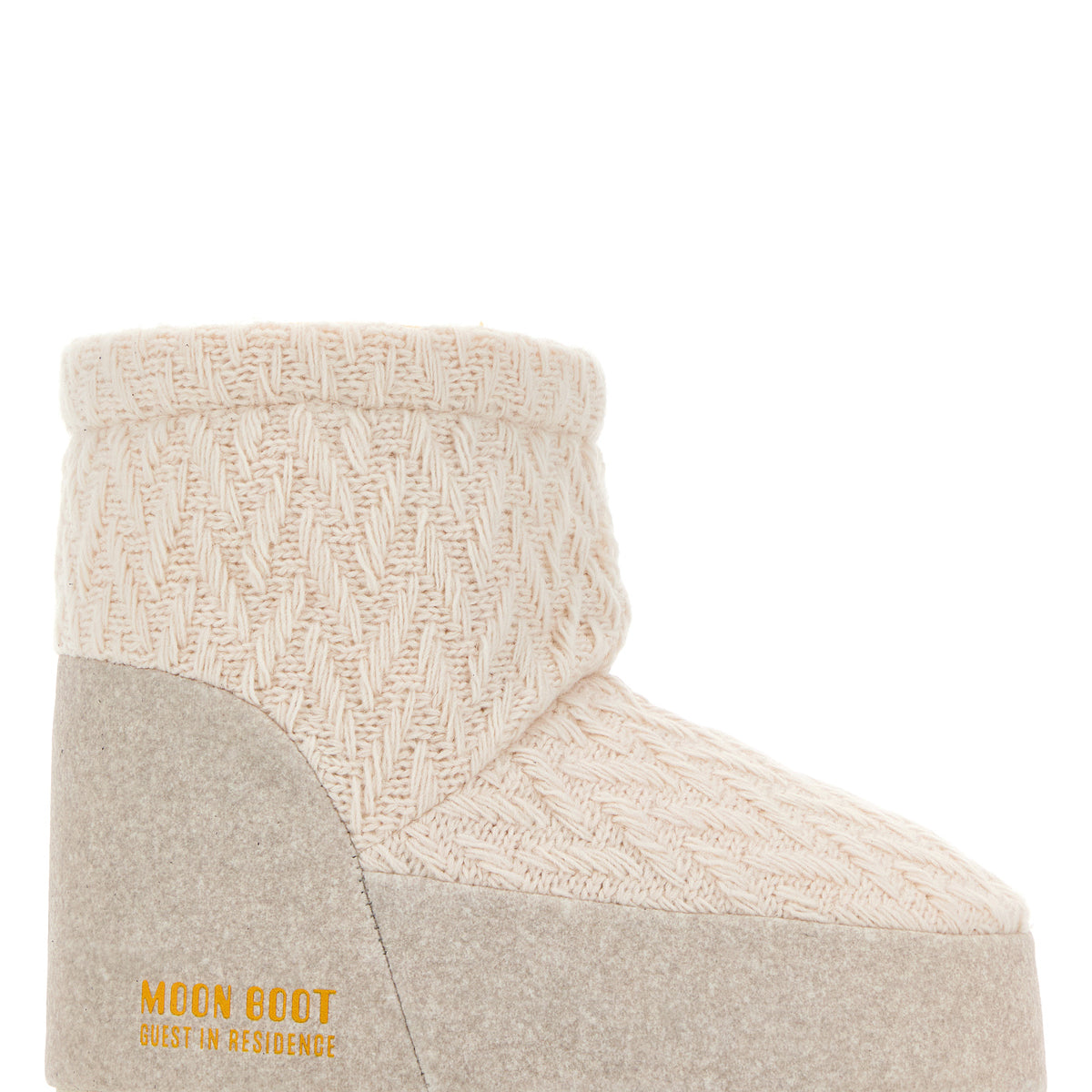 Ivory fabric Moon Boot x Guest In Residence Icon Low ankle boots – G&B