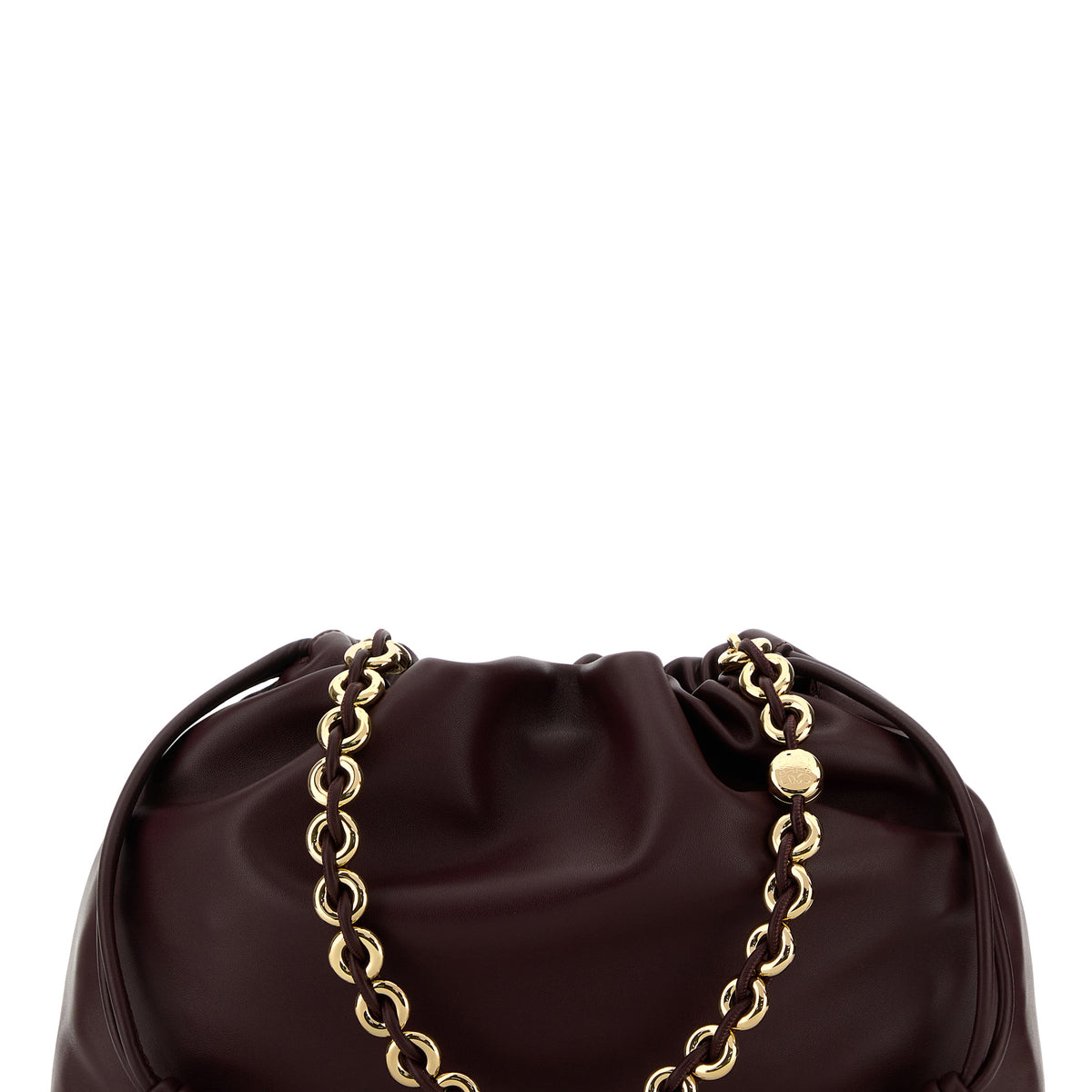 Aubergine nappa leather large Flamenco Purse clutch – G&B