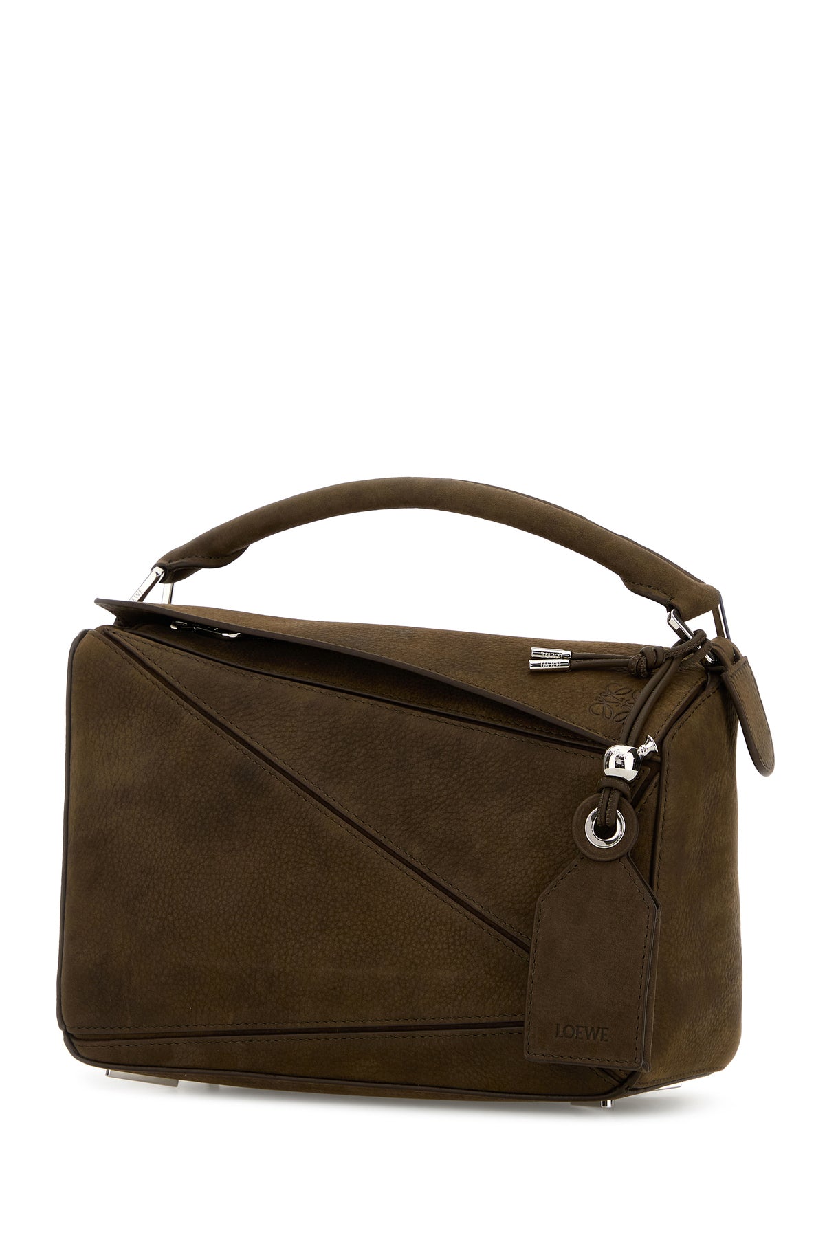 Brown leather small Puzzle handbag – G&B
