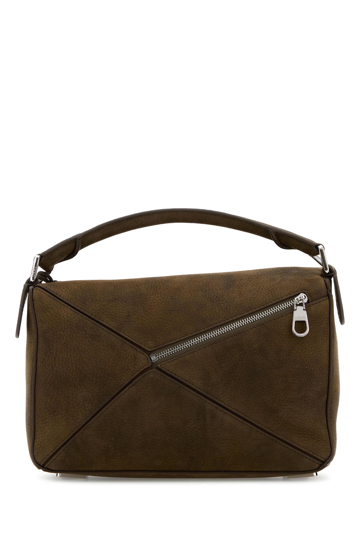 Brown leather small Puzzle handbag – G&B