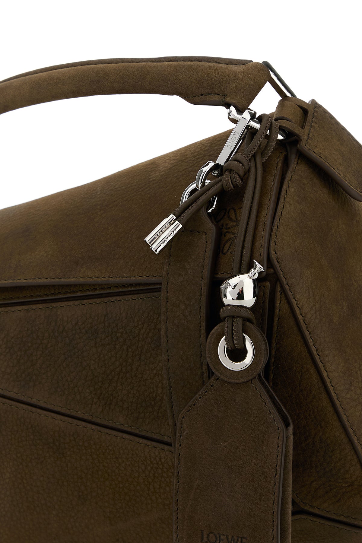 Brown leather small Puzzle handbag – G&B