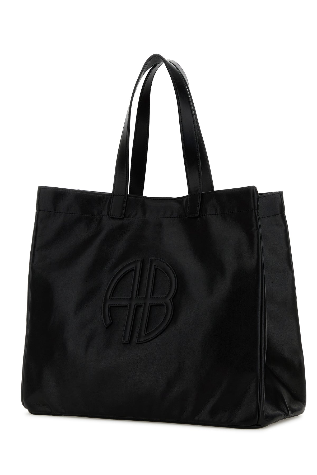 Black leather Rio shopping bag – G&B