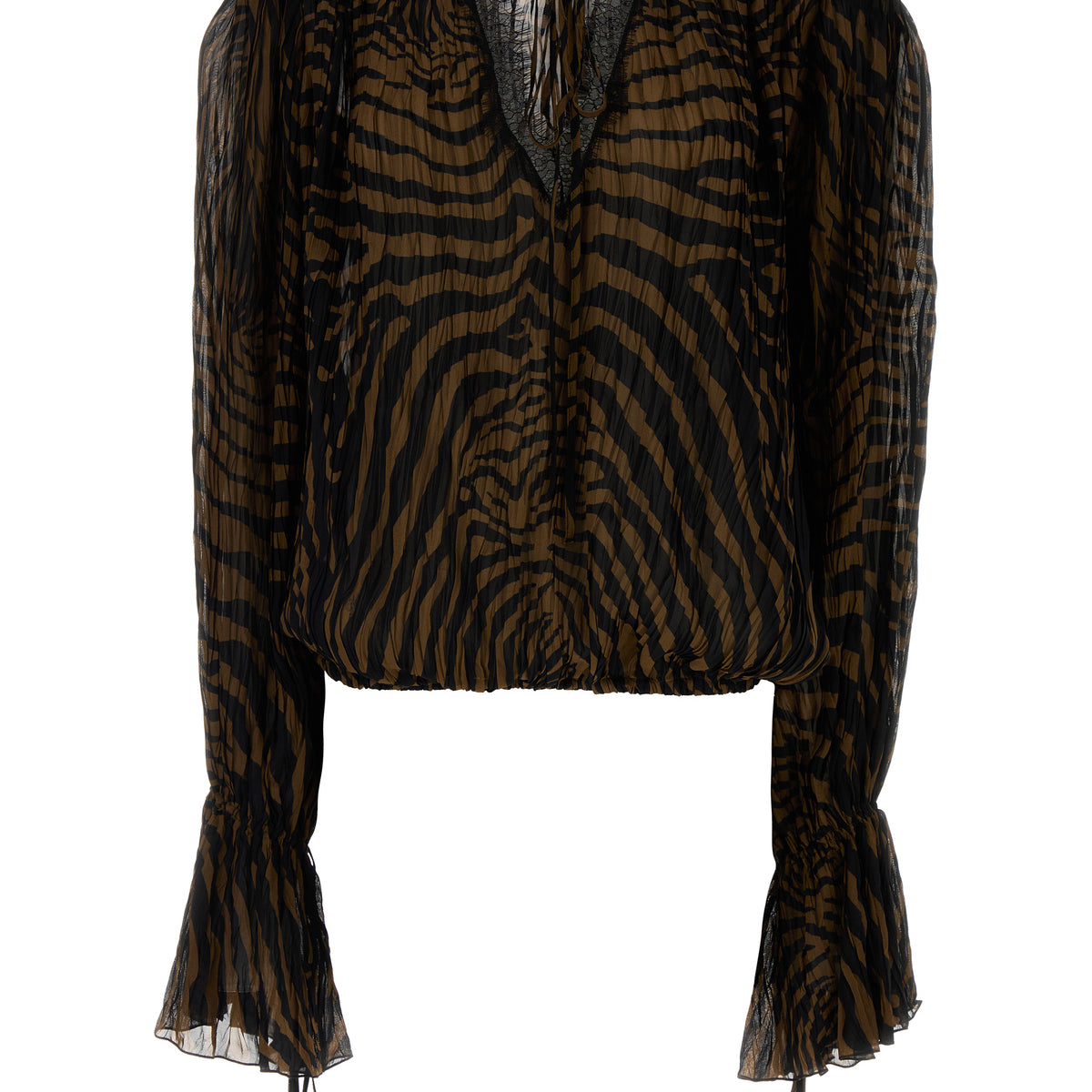 Printed chiffon top – G&B