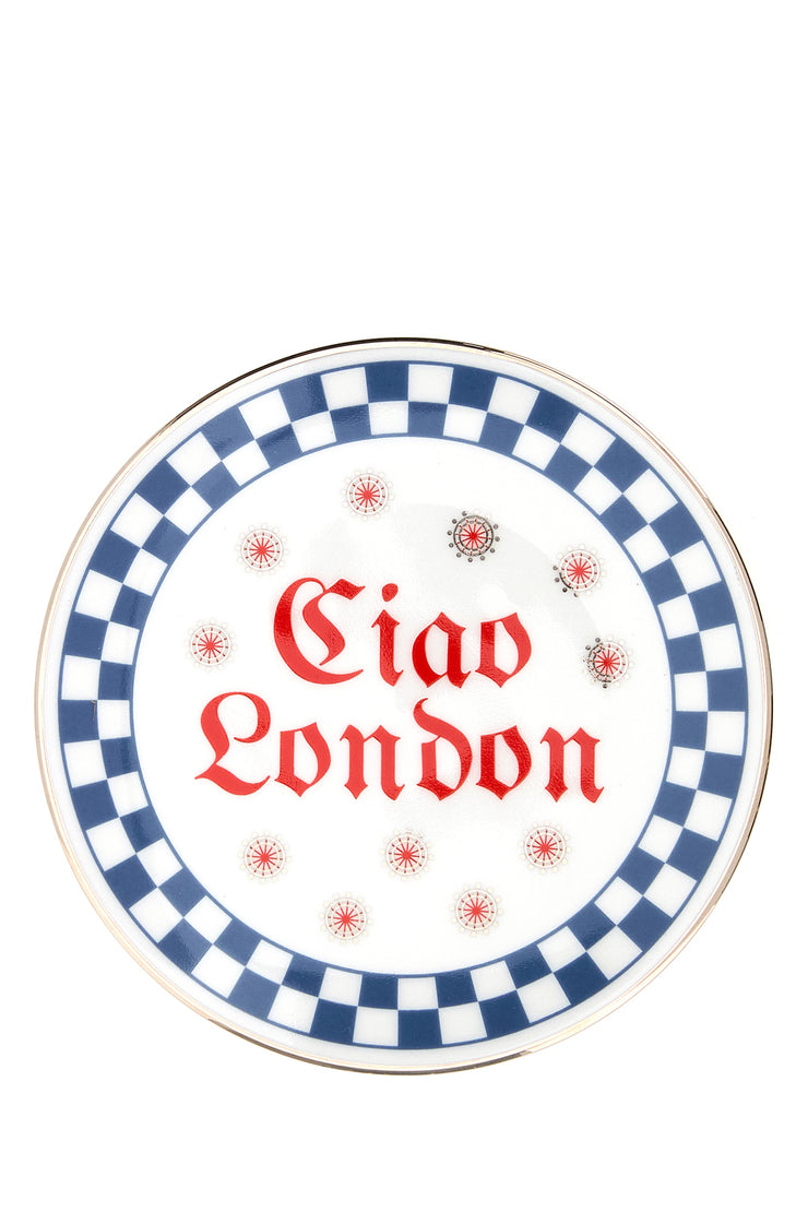 Embellished porcelain Ciao London plate – G&B