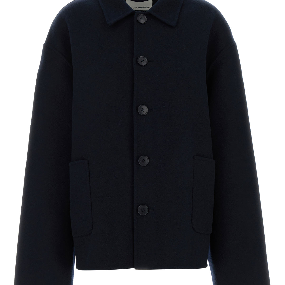 Navy blue wool blend Maker coat – G&B