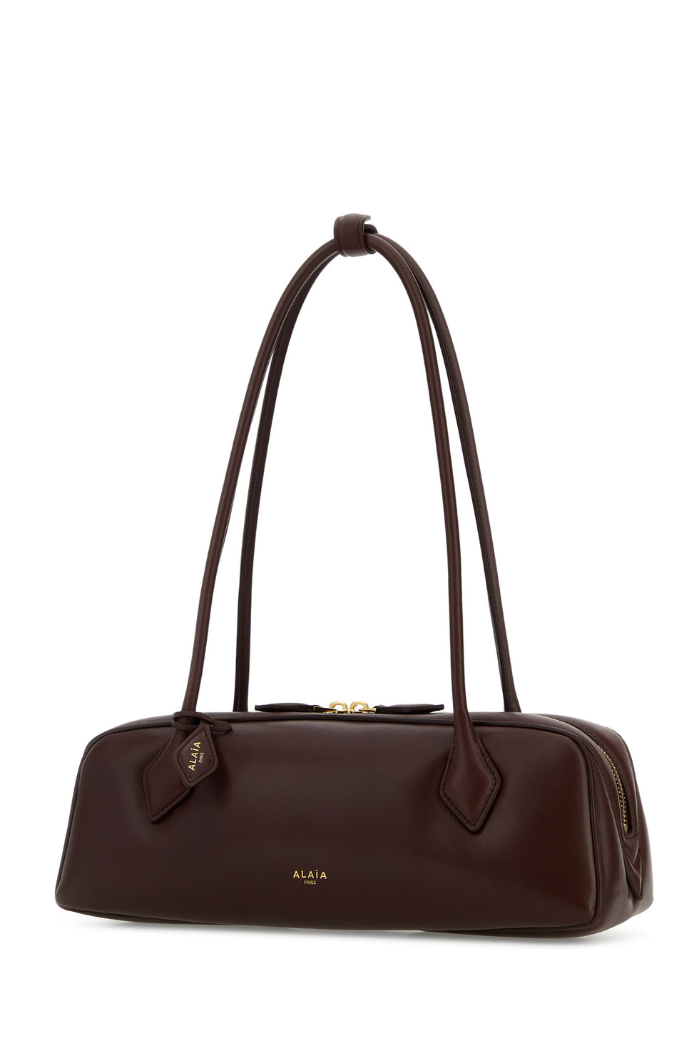 Burgundy nappa leather medium Le Teckel shoulder bag – G&B