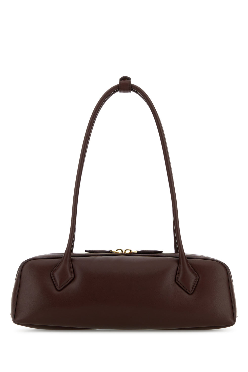 Burgundy nappa leather medium Le Teckel shoulder bag – G&B