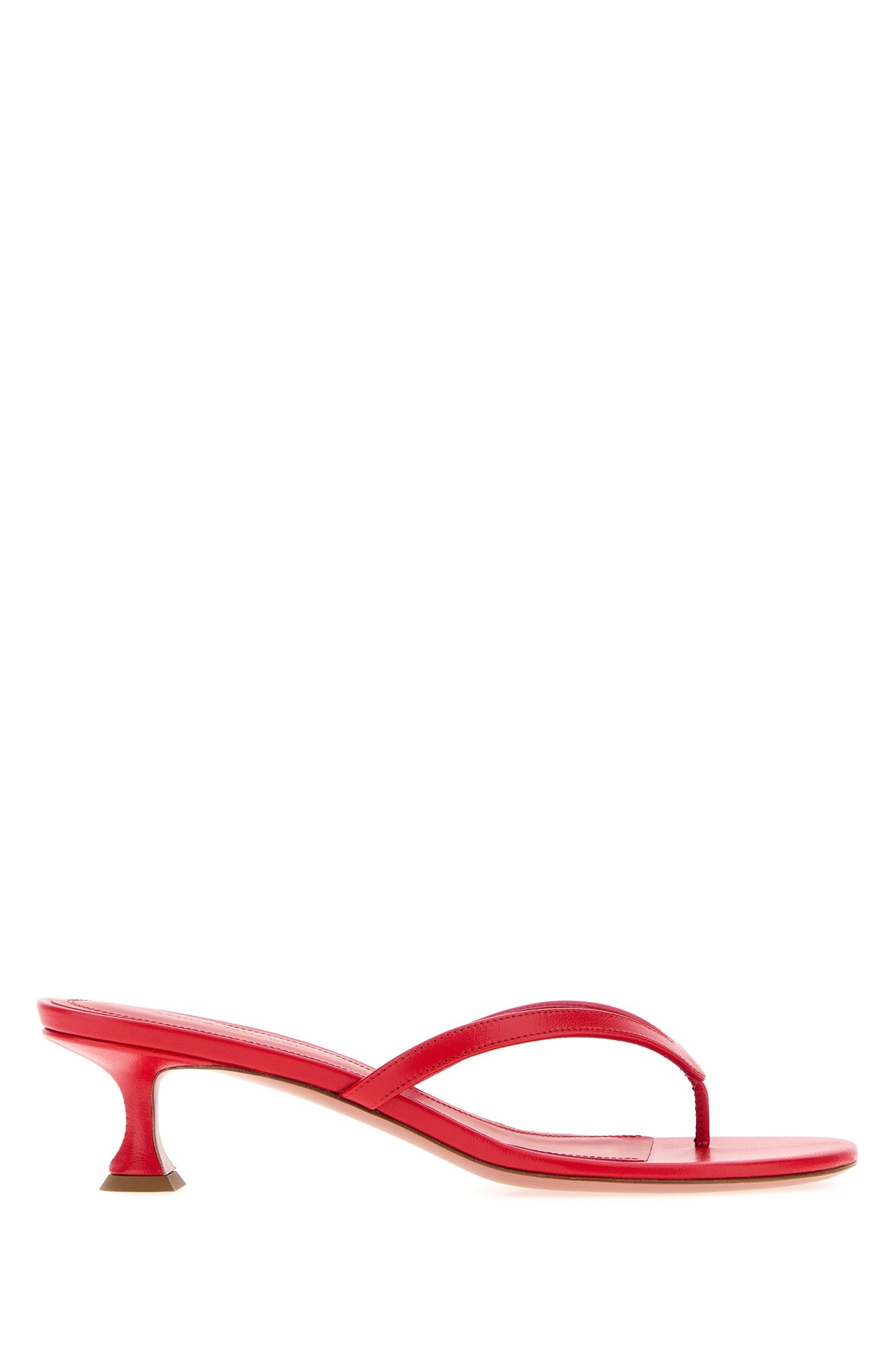 Red nappa leather Juliette thong mules – G&B