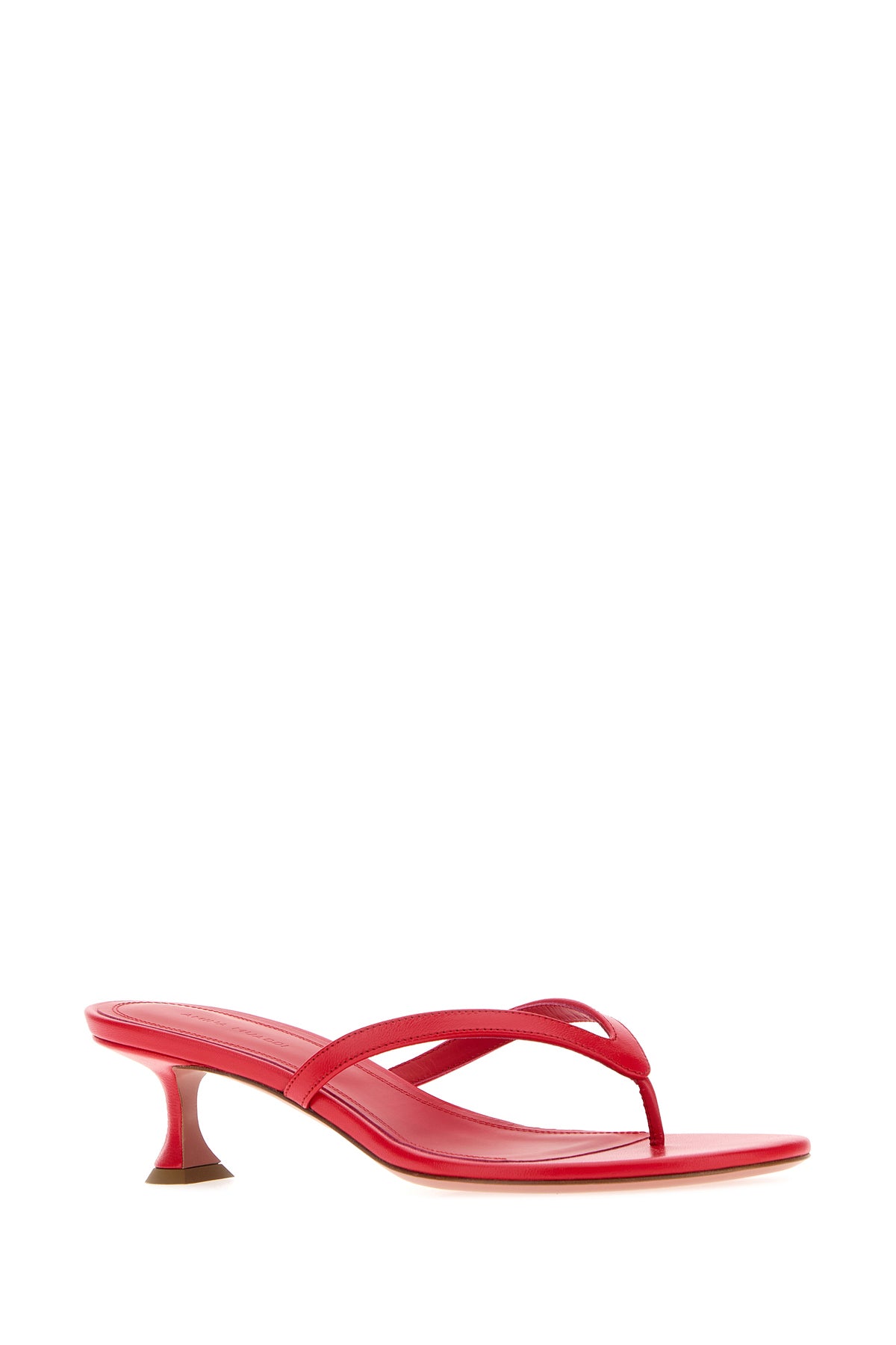 Red nappa leather Juliette thong mules – G&B