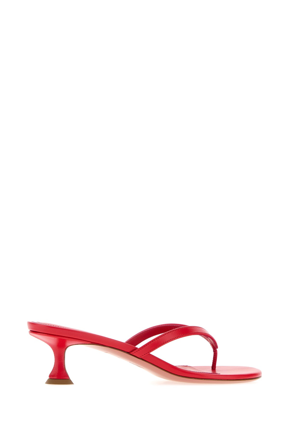 Red nappa leather Juliette thong mules – G&B