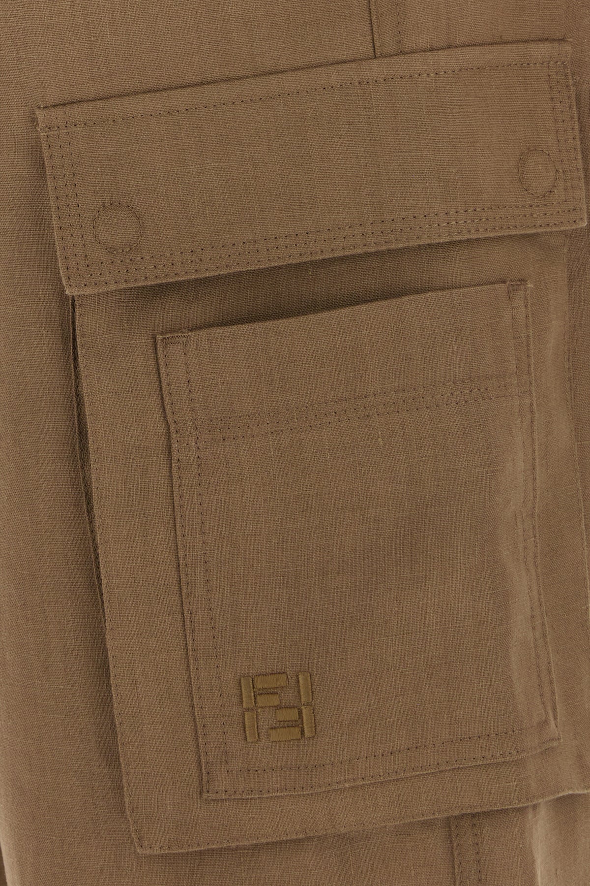 Light brown linen cargo pant – G&B